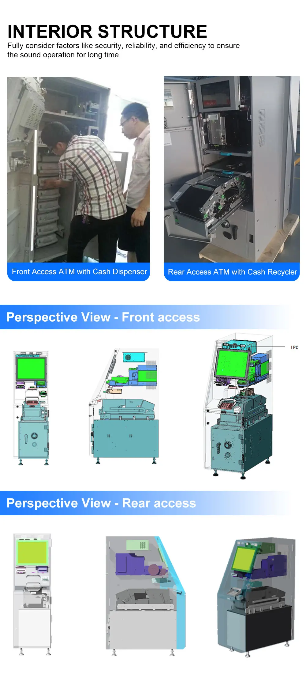 Cash Dispenser Kiosk Atm Machine Self Service Note Deposit Withdraw ...