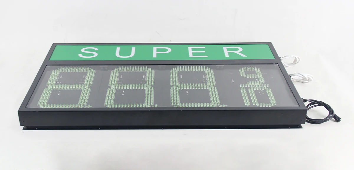 Green 12-inch LED Digital Kanban PCB Digital Module for Gas Station LED ...