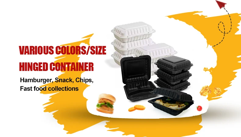 Compostable Clamshell Take Out Food Containers,Eco Friendly Disposable ...