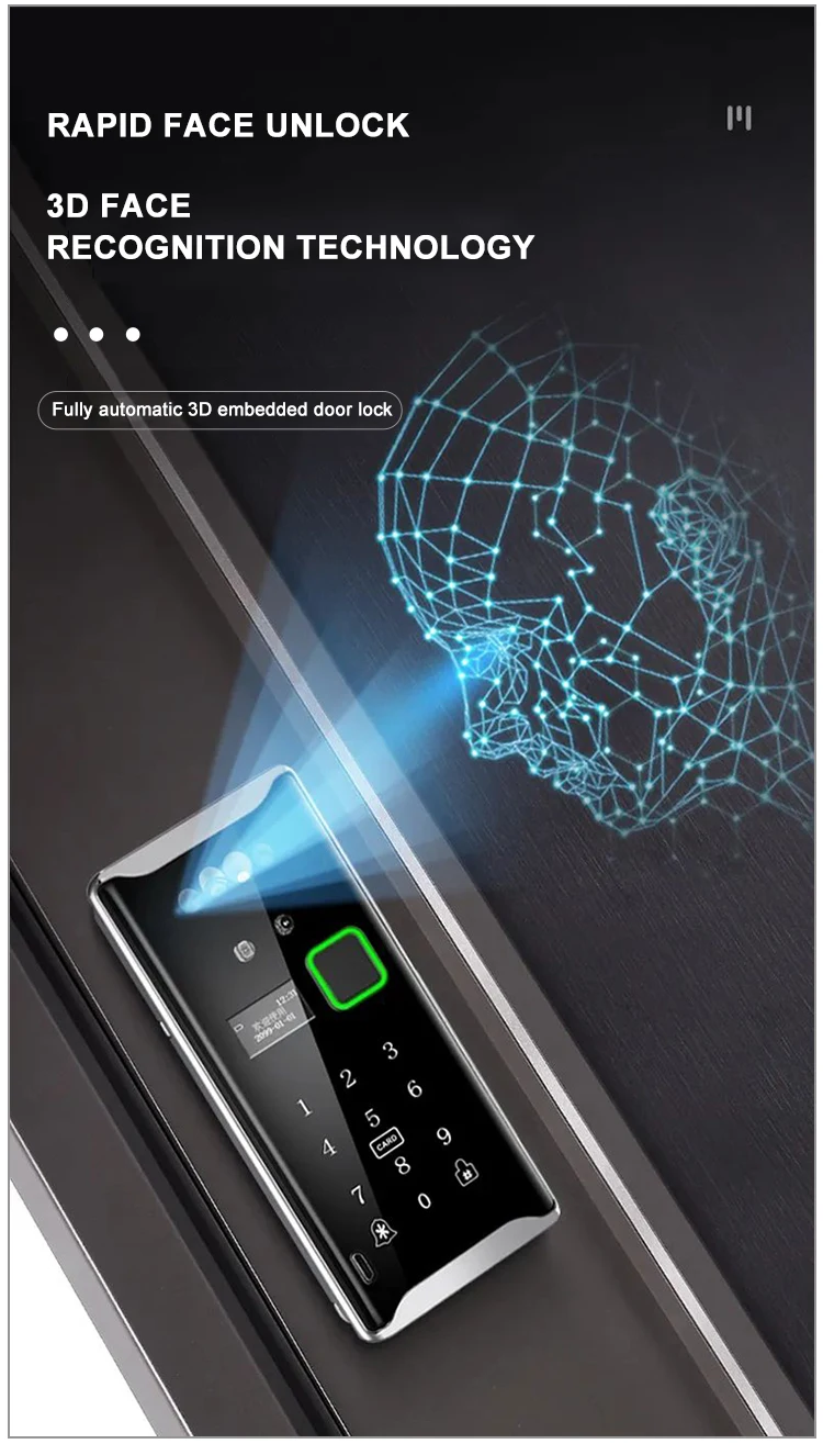 Keypad Door Lock Smart Fingerprint Door Lock - Keyless Digital Entry ...