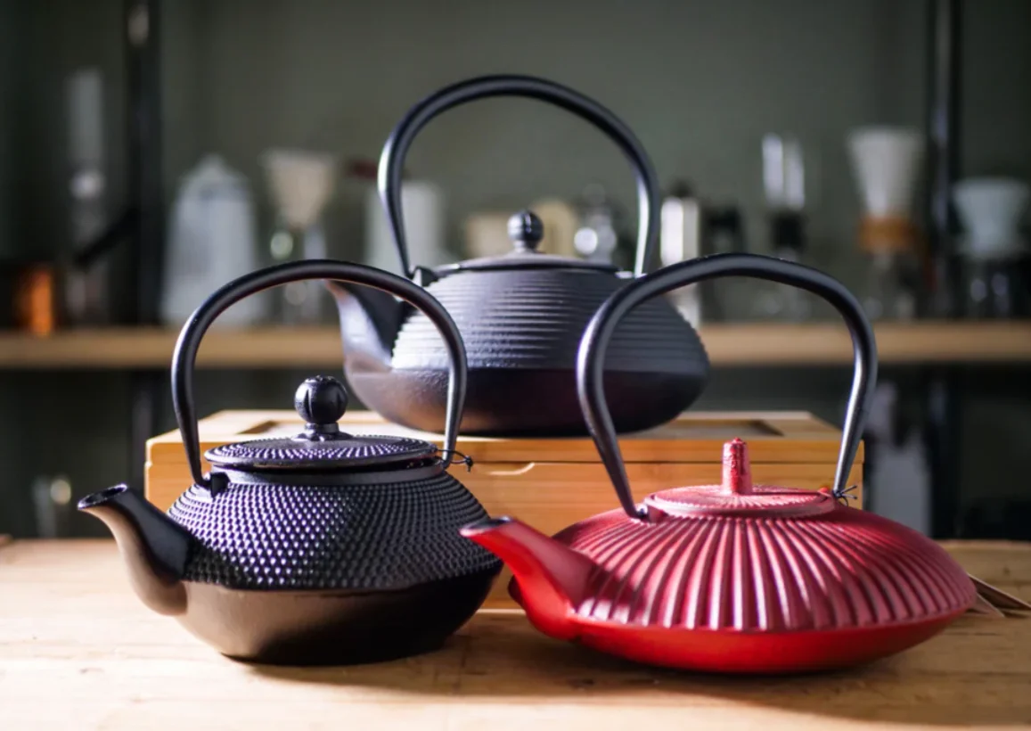 Antique Japanese Cast Iron Teapot Tea Set Tetsubin Kettle 800ml - Buy ...