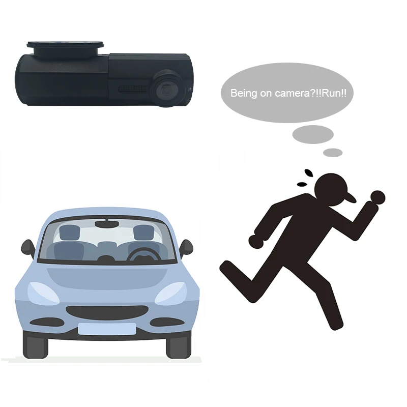 Deter Theft with a Battery Operated LED Flash Light Dummy Dash Camera