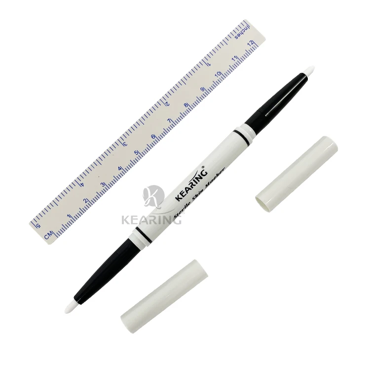 White Color Surgical Skin Marker Dual Tips Medical Short Time Marking ...