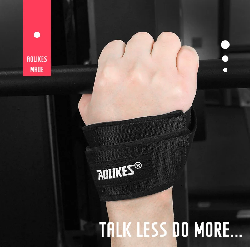 Aolikes C-7640b Deadlift Wrist Wraps Weight Lifting Workout 8-shape ...