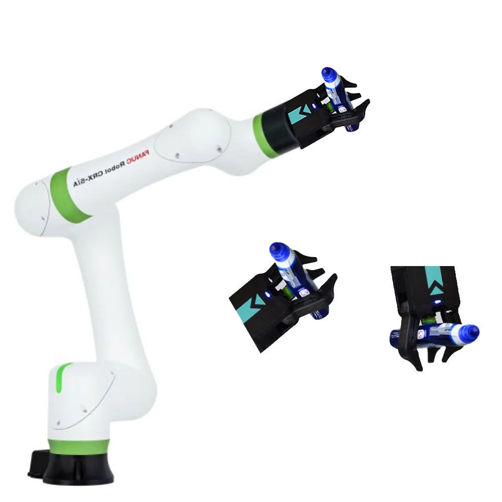 Picking and Placing 6 Axis FANUC Cobot CRX-5iA Collaborative robot with ...