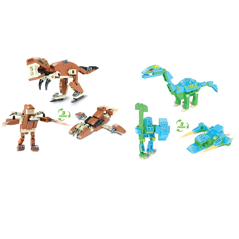 Transforming Dino Block Toy Dinosaur Building Block Toys - Buy ...