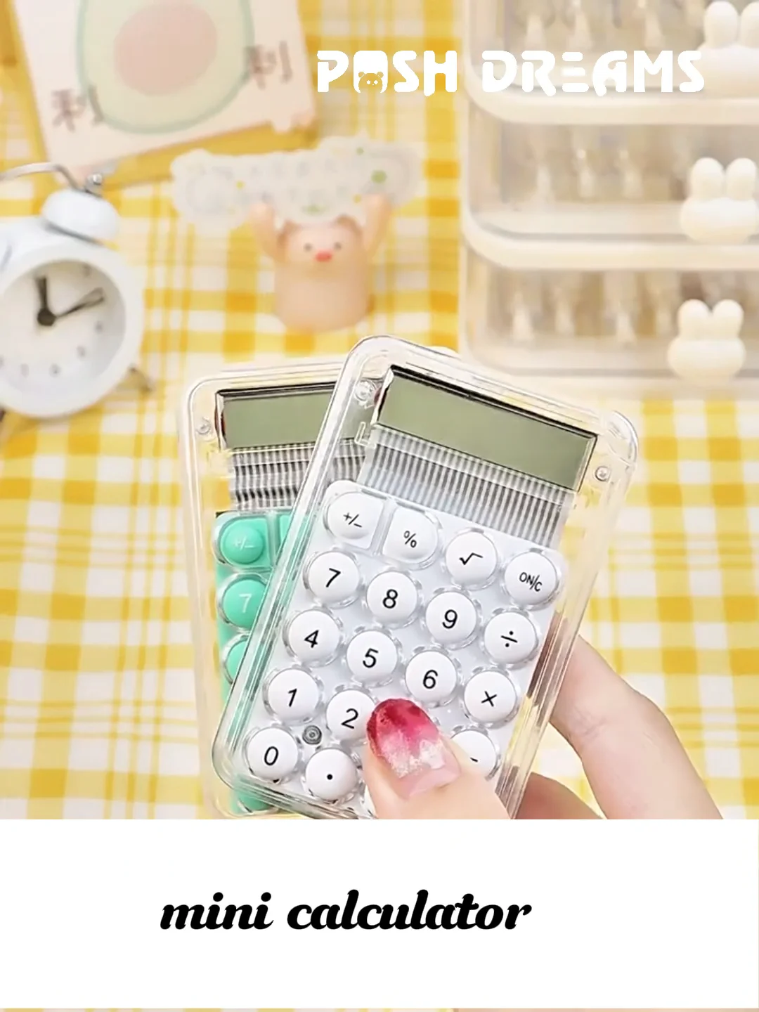 Pd Transparent Candy Fashion Mini Portable Small Calculator Portable ...