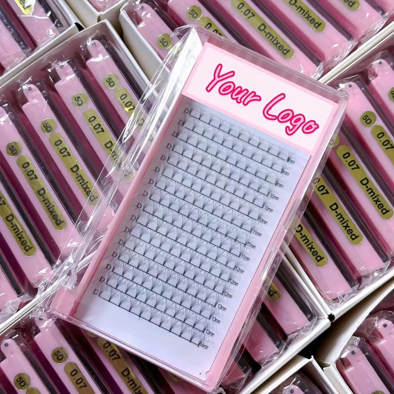 Bulk 3d 4d 5d 6d 7d 8d 10d Premade Fans Russian Volume Lashes 0.05 0.07 ...