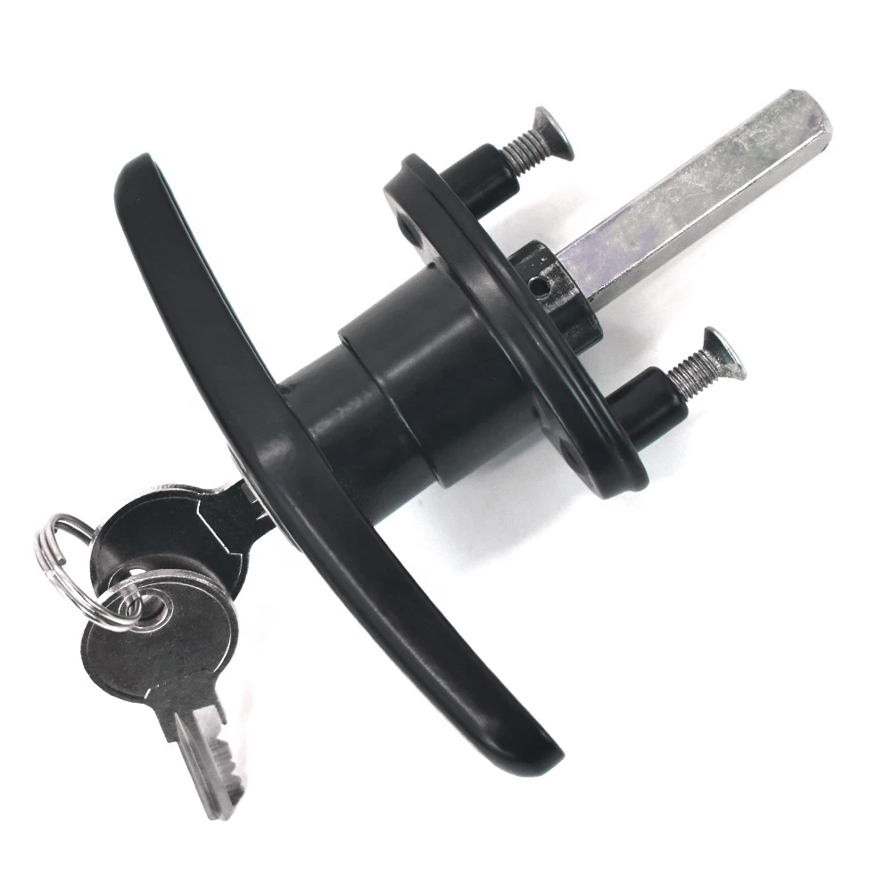 Secure Your Truck with Heavy Duty Black T-Handle Lock