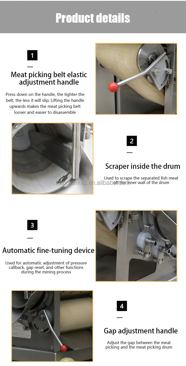 Industrial Meat Separator Machines Fish Processing Machine Sardine ...