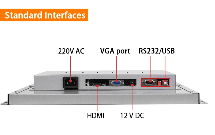 High Quality 17 Inch High Brightness Touch Screen Atm Lcd Monitor Open ...