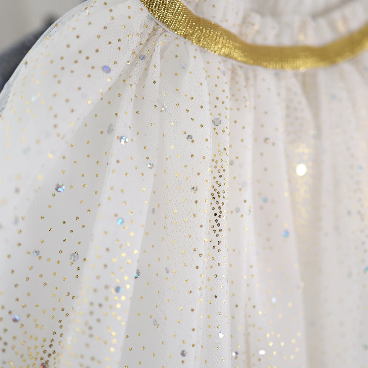 Kids Shining Sequins Tutu Children Ruffle Skirt Black Tutu Lining ...