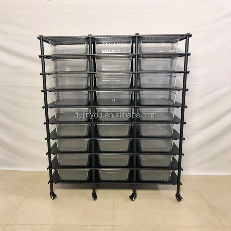 Metal Stacked 9-Layer Snake Rack - Ideal for Reptile Breeding