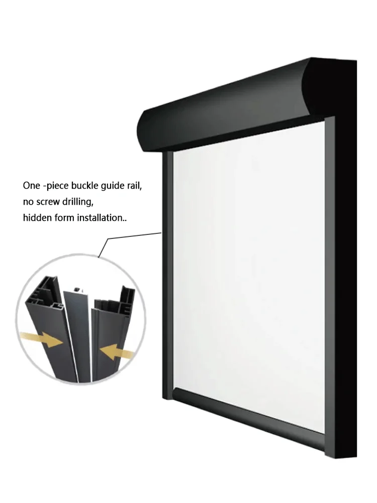 Outdoor Smart Motorized Zip Track Zipper Roller Blinds