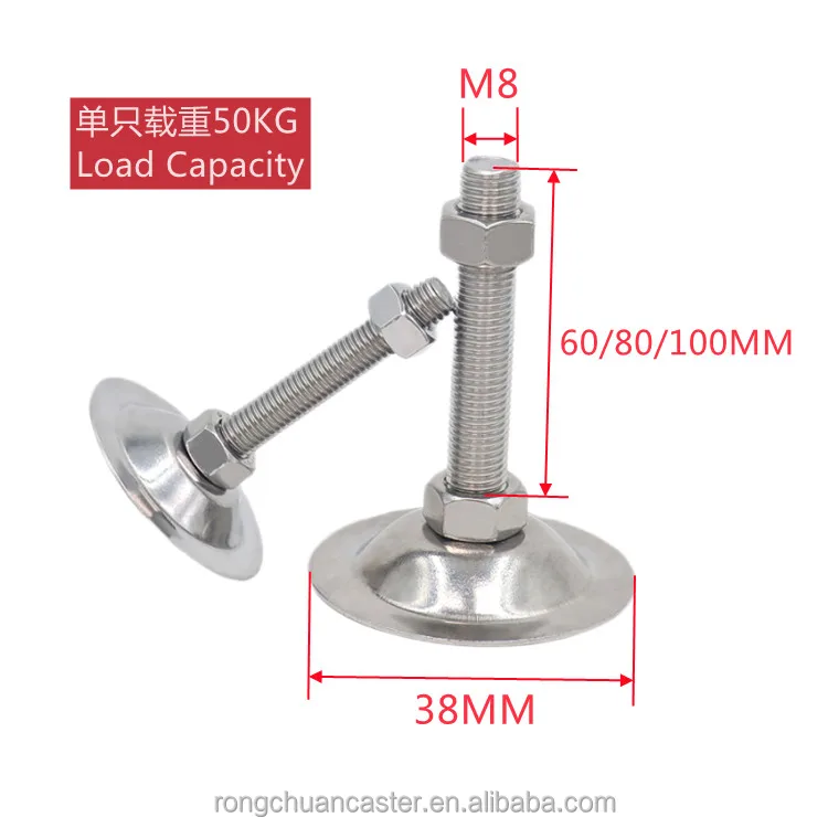 Stainless Steel Adjustable Support Feet - Durable & Versatile