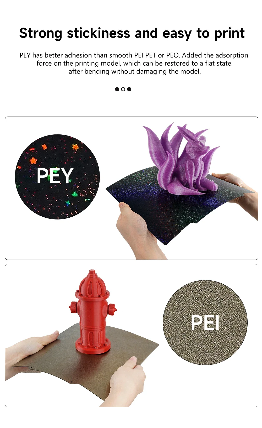 Bassen3d Peo Sheet Double Sided Peo + Textured Pei Build Plate For Bambu Lab X1 3d Printer - Buy ...