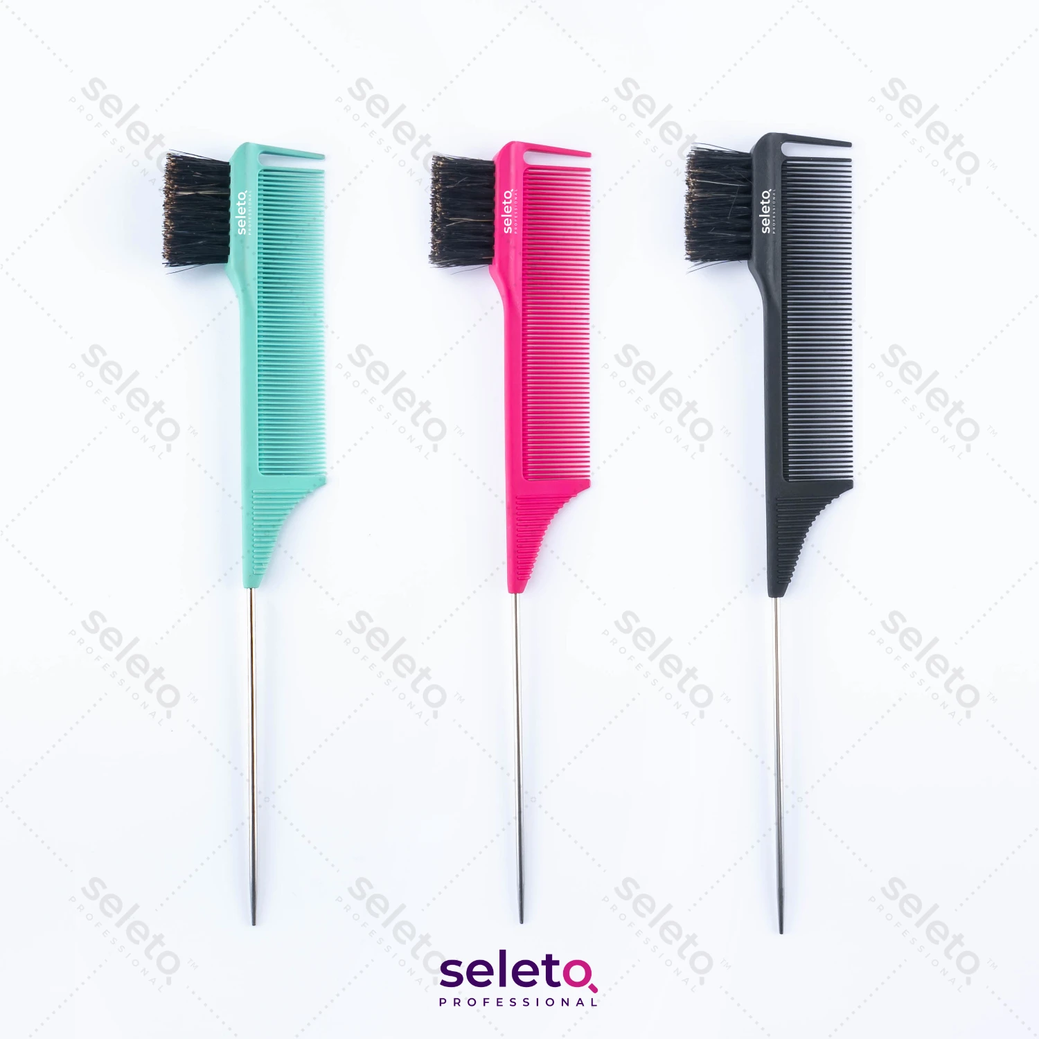 Wholesale 3 in 1 Edge Brush Comb - Customizable Edge Control