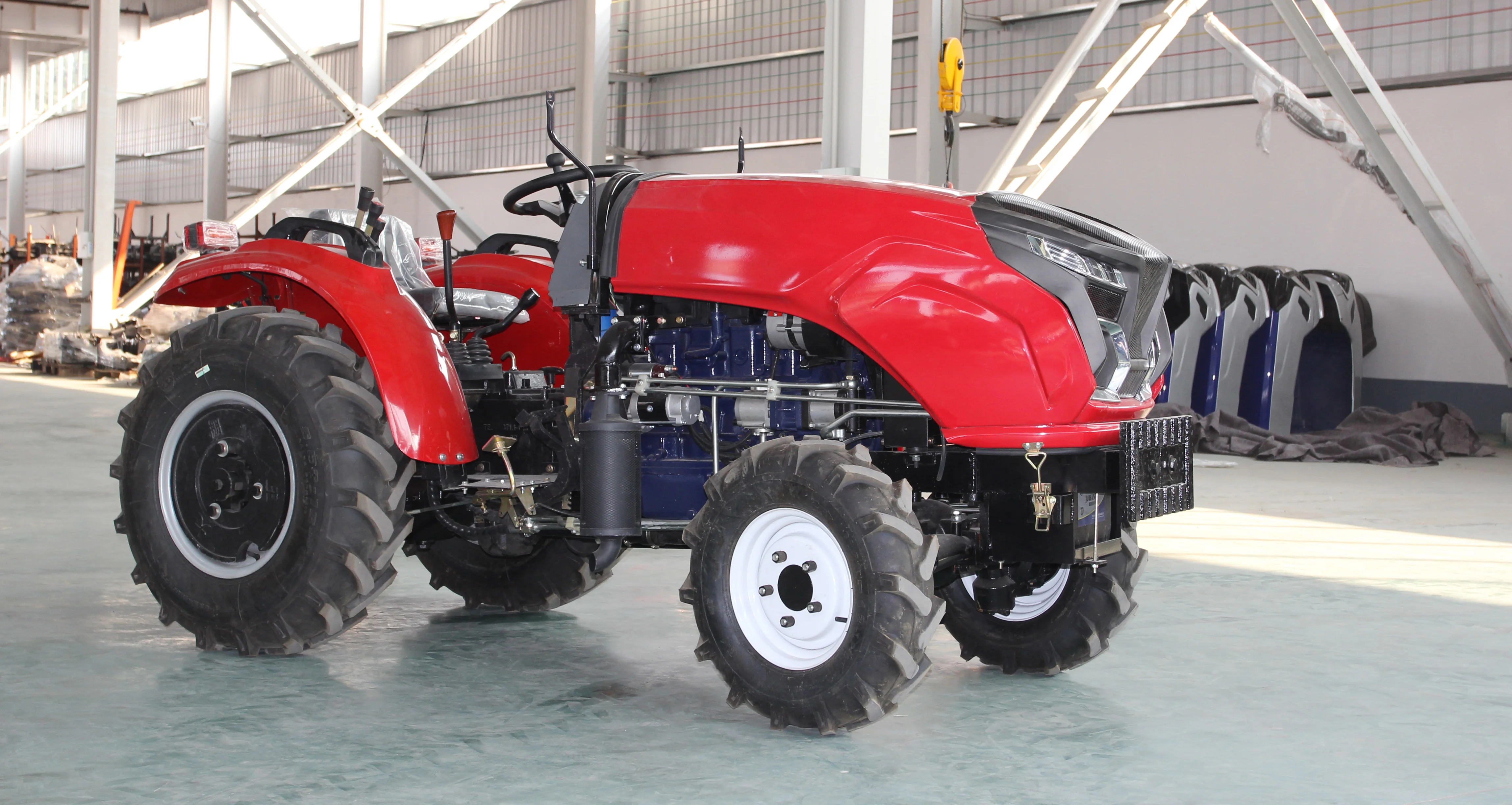 Agricultural 4 Wheel Trator Small Mini 4x4 Compact Tracteur Agricole Farm 60 Hp 4wd Tractor ...