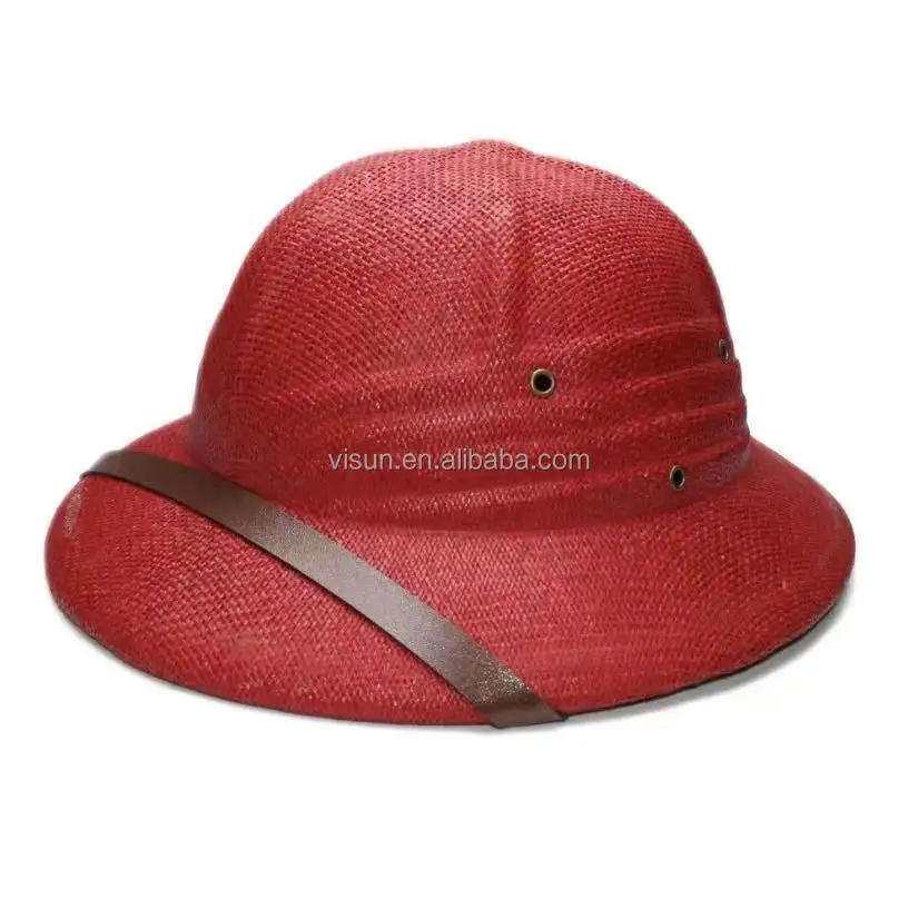 Outdoor Safari Straw Pith Helmet Costume Hat Bike Helmet