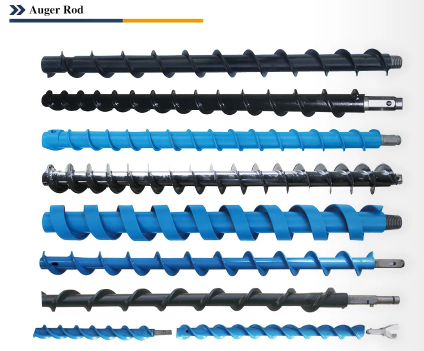 Borehole Drilling Machine Cfa Auger Drill Rod For Geological Drilling ...