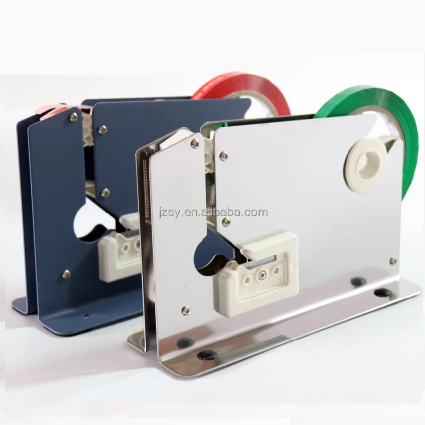 Stainless Steel Tape Cutter Dispenser Supermarket Plastic Bag Taping ...