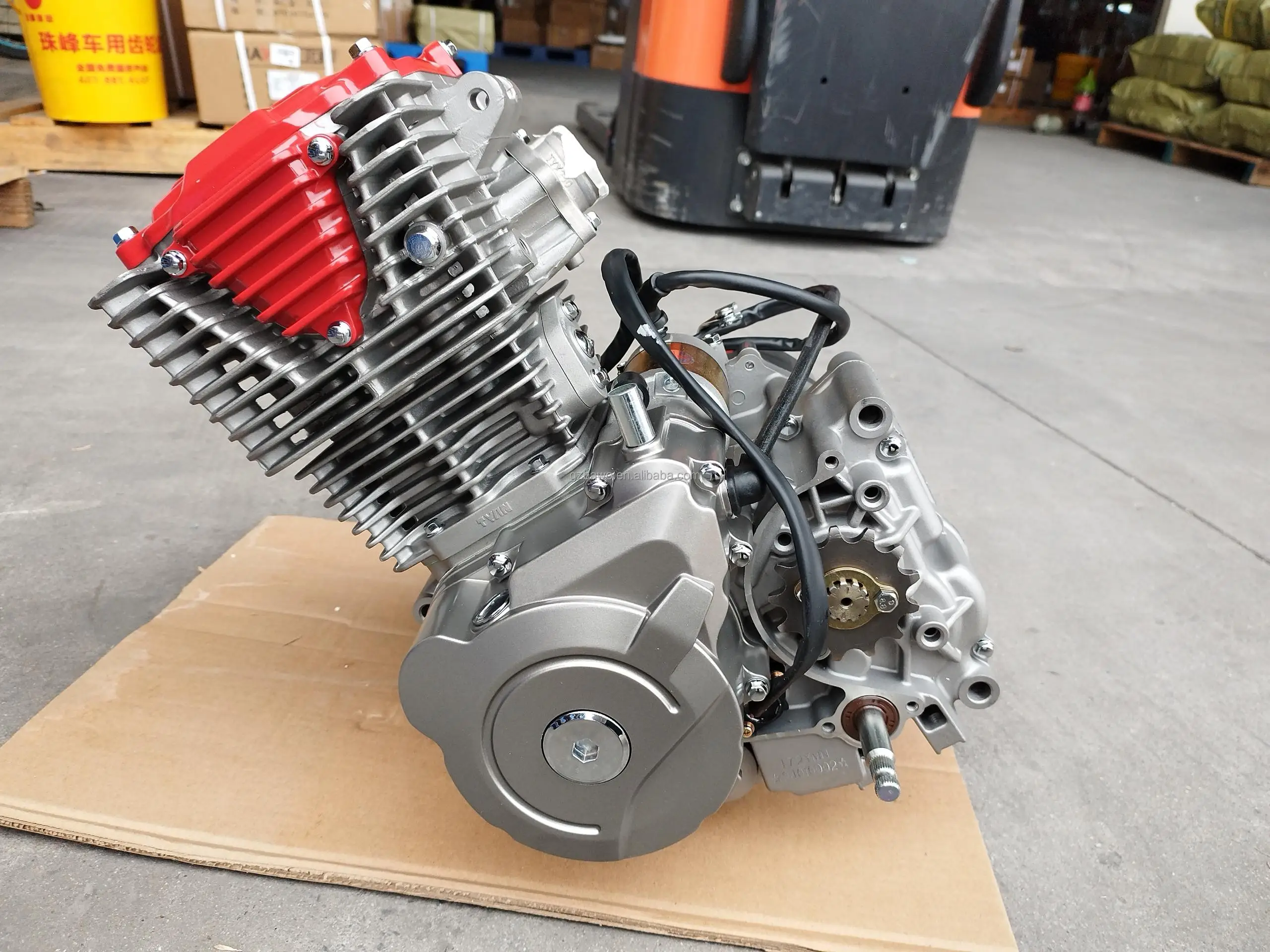 300cc Motorcycle Engine Assembly TYX300 - Electric Start 4-Stroke 4 ...