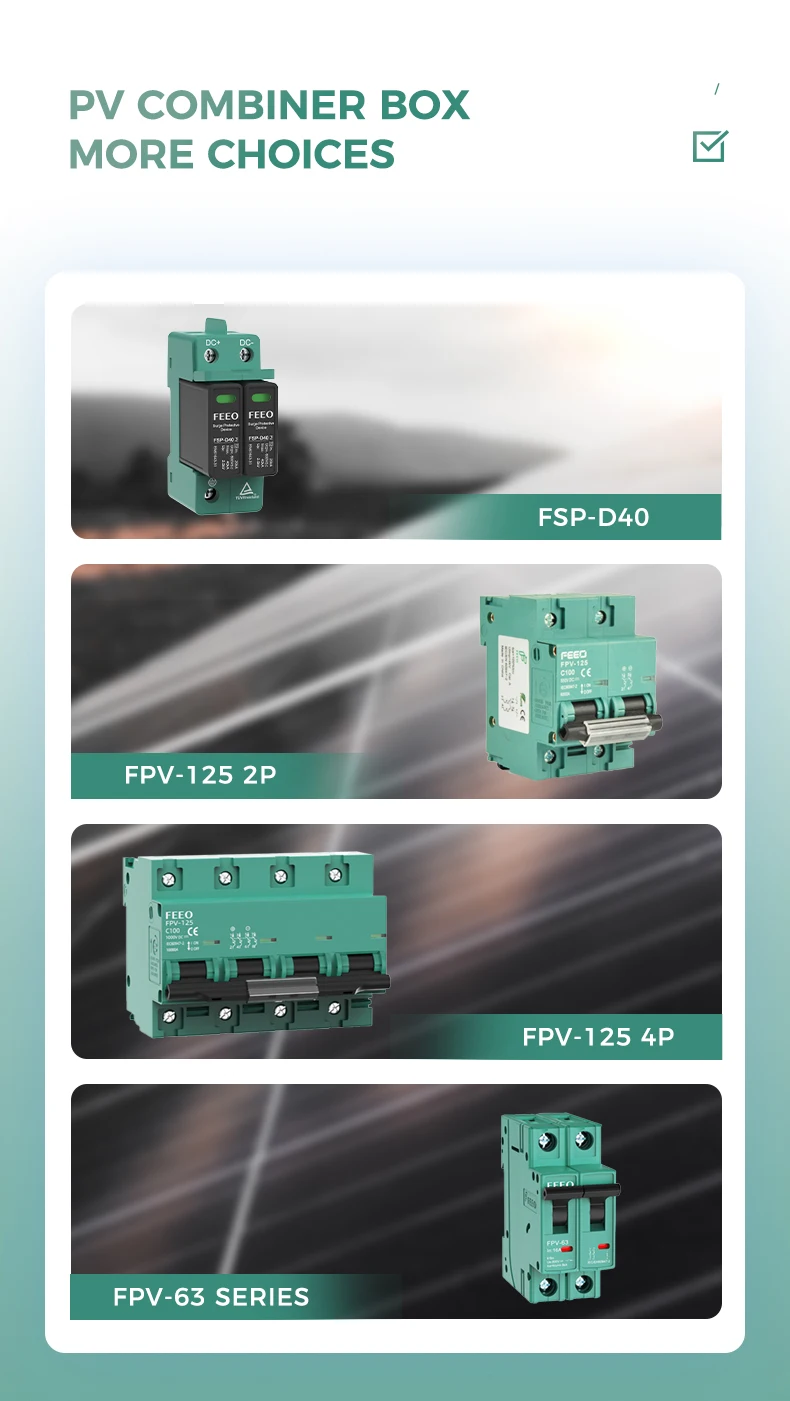 FEEO Solar PV Combiner Box - Reliable Performance up to 1000V