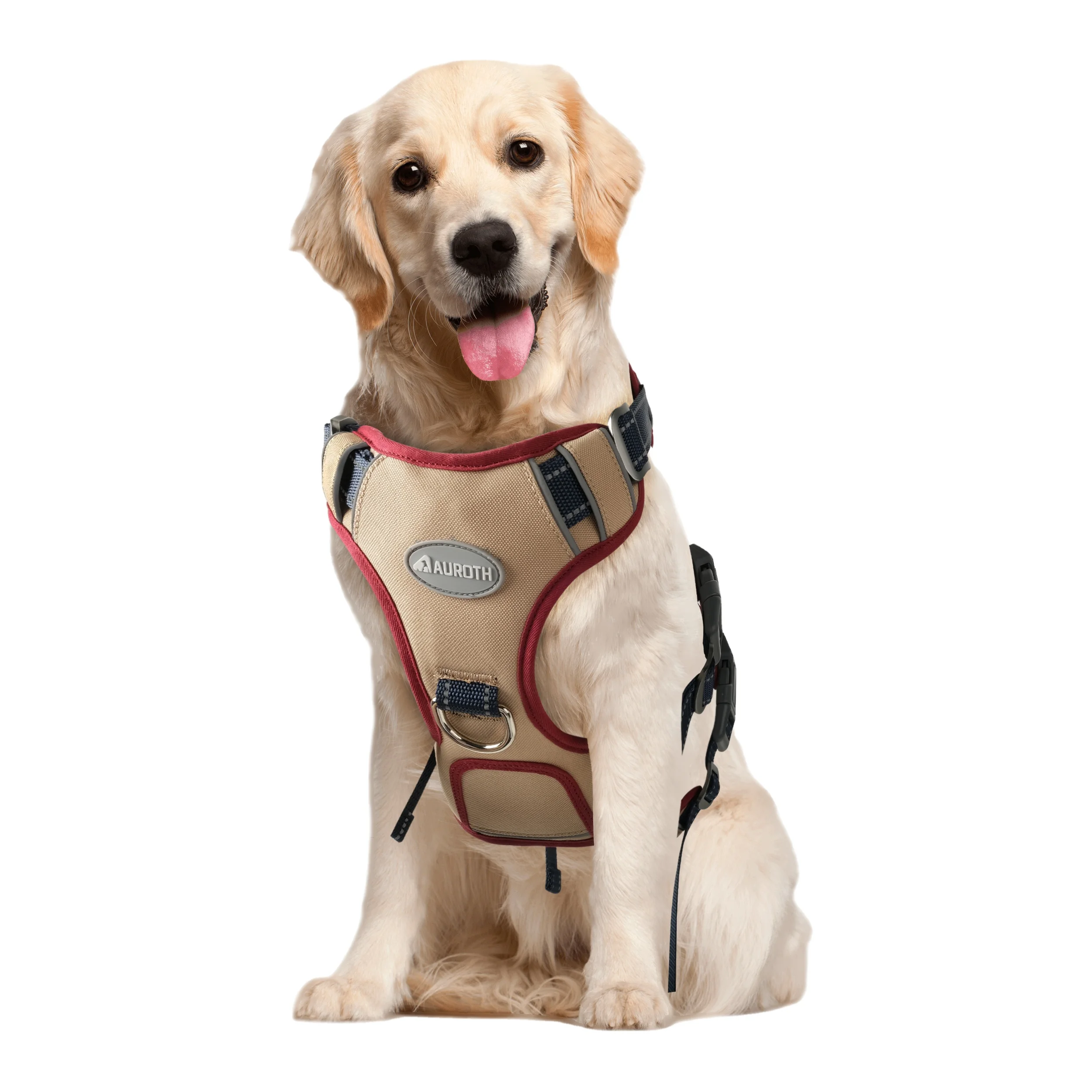 Beige Premium Unique Oxford Dog Harness High Quality Double Panel Large ...