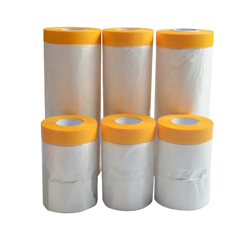 Dust Protection Film Paint Spray Masking Tape Free Cutting - Buy Dust ...