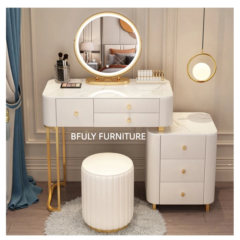Luxury Modern Dressing Table For Bedroom Make Up Dressing Table White ...