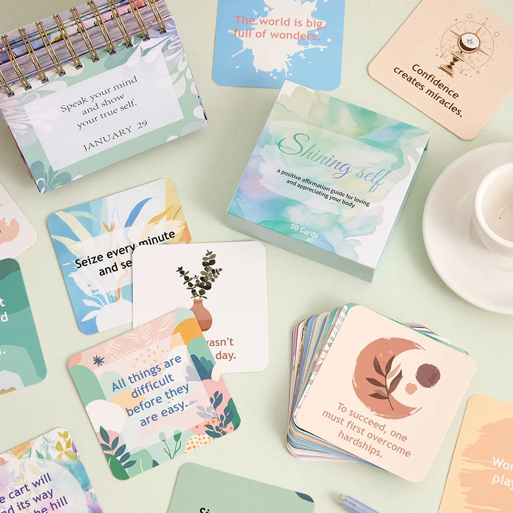 IMODA 50 Positive Affirmations Cards - Motivational & Inspirational
