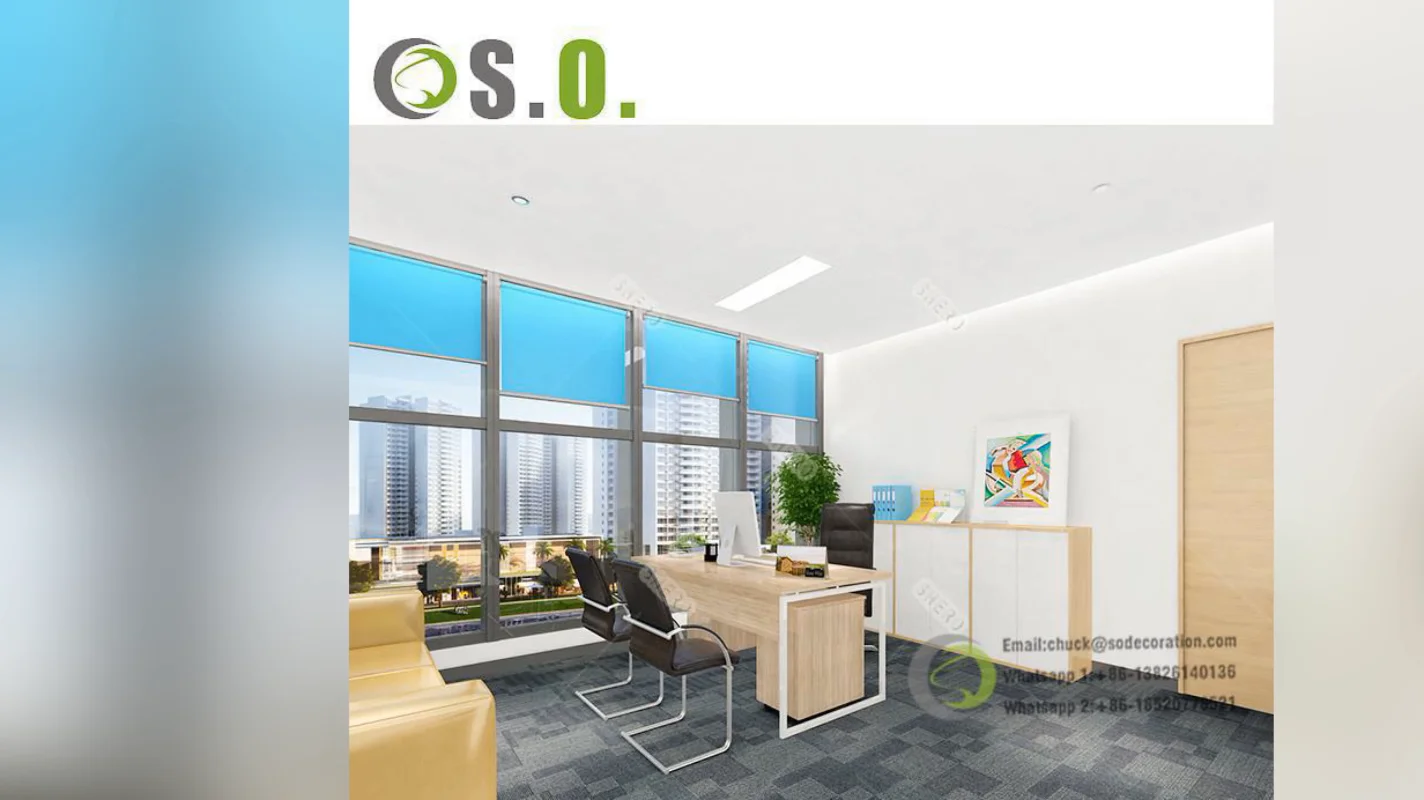 Modern Workspace Person Office Work Station Partition Desk Furniture ...