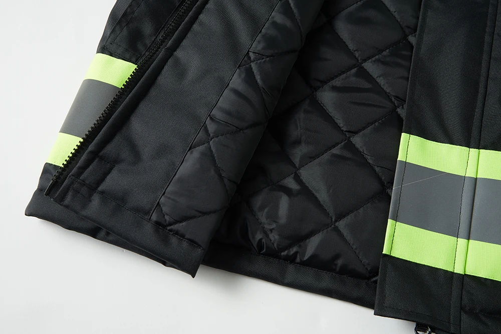 Winter Insulated Freezer Storage Jacket Bib Overall Sets Cold ...