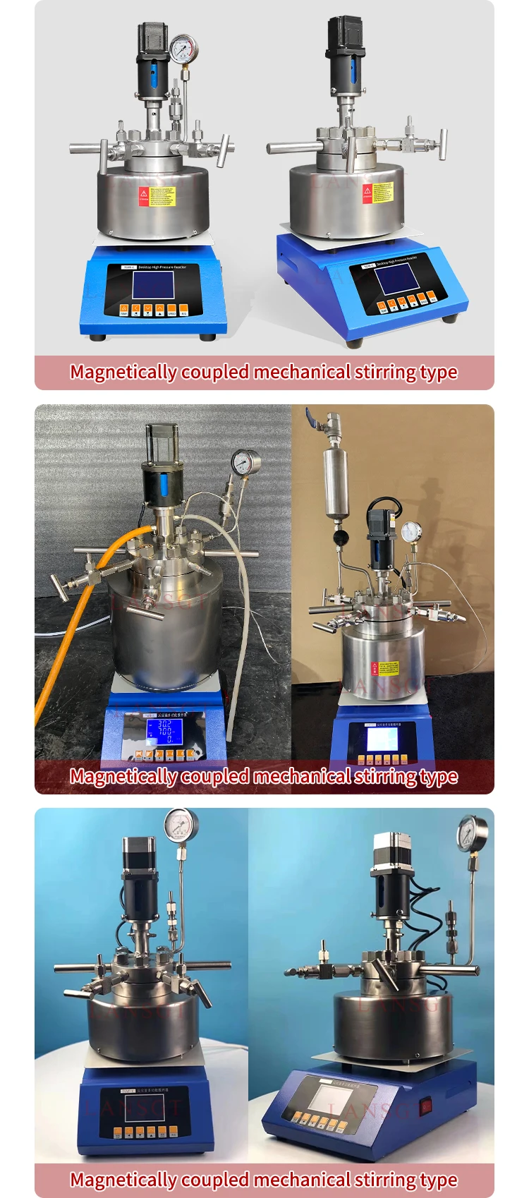 Batch 1 Litres Mixing Tank Pai Polyamide Reactor Small Desktop High ...