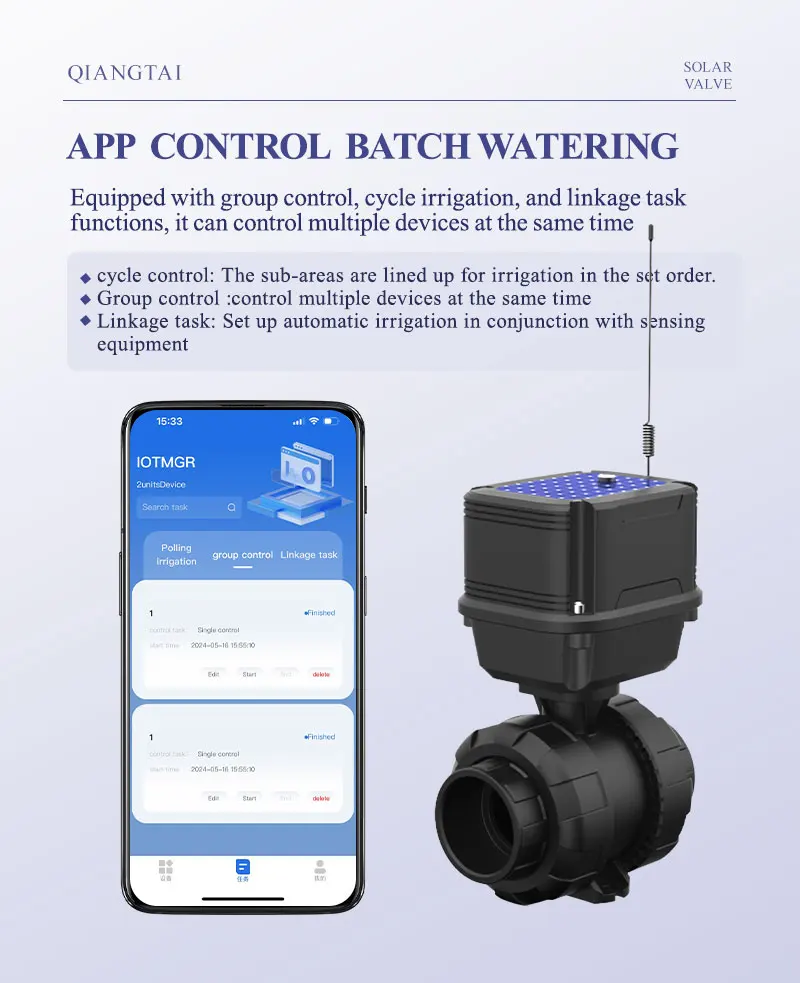 Smart Irrigation with Solar Power Valves - QOTO QT-12EF-G/L
