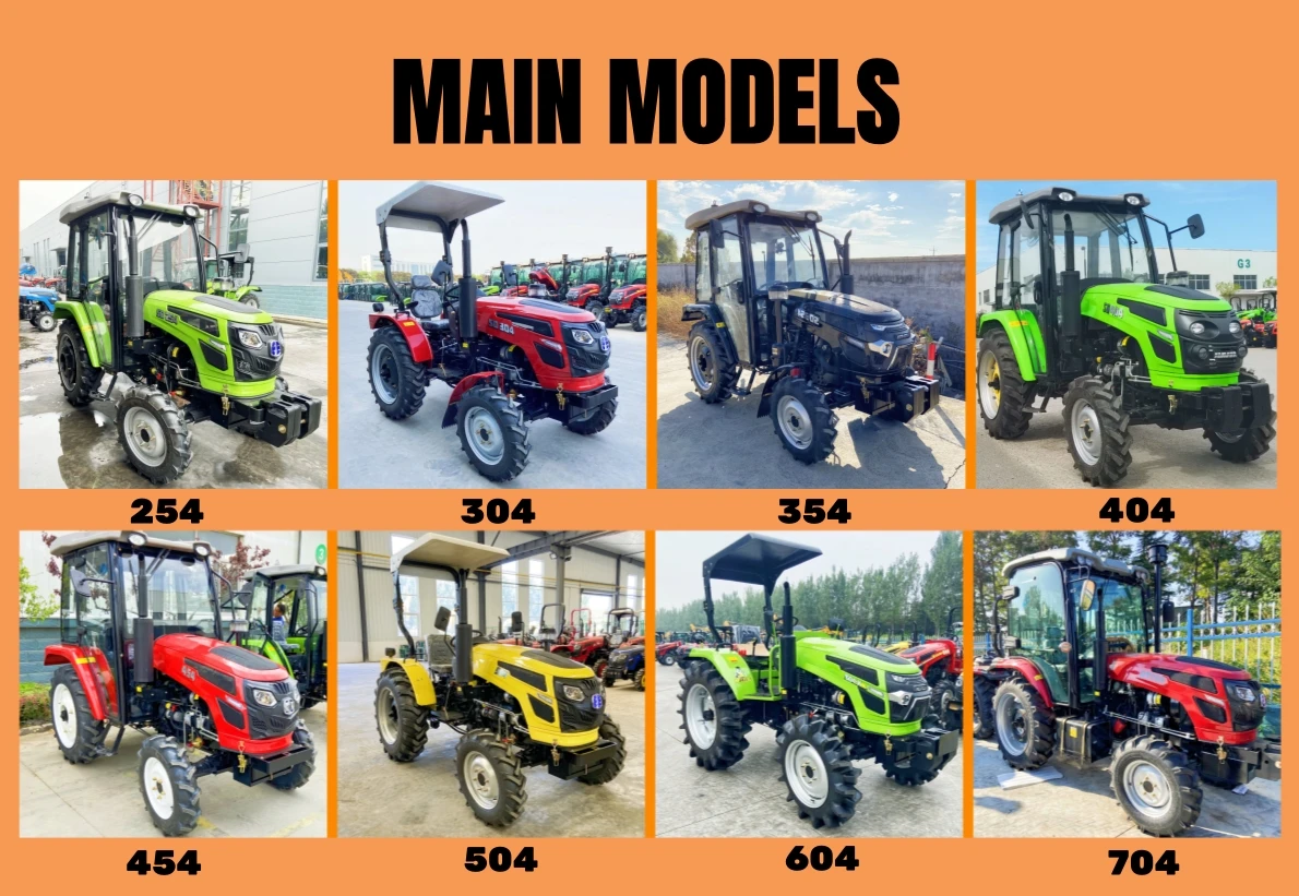 China 50hp Epa Lawn Mower 4x4 Small Tractor With Front End Loader Backhoe Kubota Tractors Trucks ...
