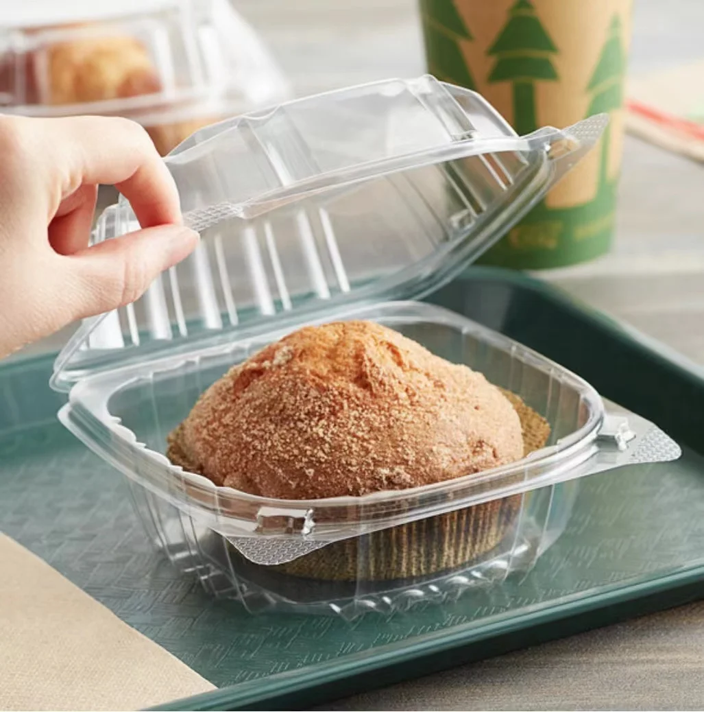 Eco-friendly Clear Plastic Clamshell - Perfect for Salads