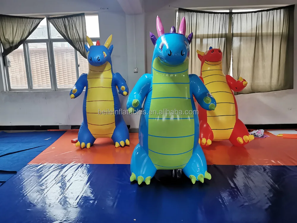 Beile Customized Cheaper PVC Inflatable Dragon Cartoon Suit