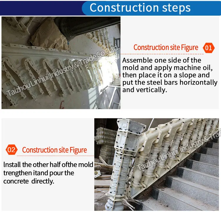 Latest New Concrete Baluster Mold Precast Adjustable Stairs Molding ...