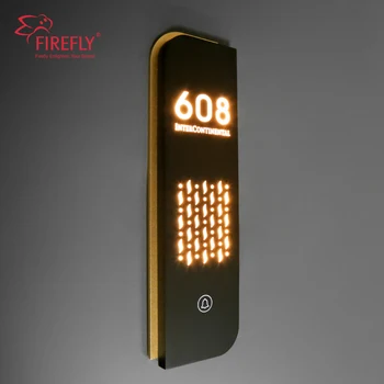 Custom Hotel Room Door Number Sign Electronic Doorplate Apartment ...