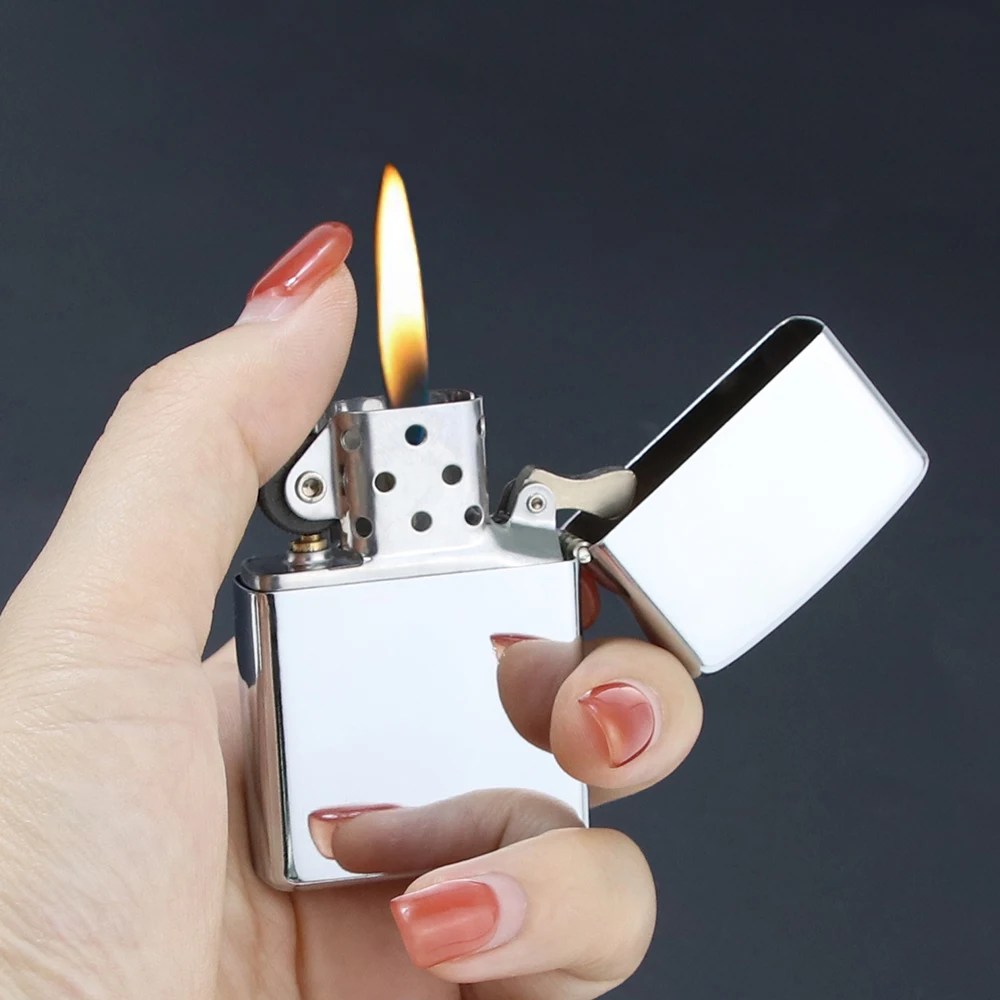 Encendedores Chrome Kerosene Cigarette Lighter Sublimation Briquet ...