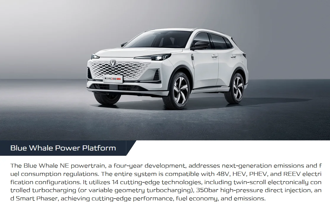 Changan CS55 Plus Used Car New Energy Vehicle Hybrid Chinese Stock ...