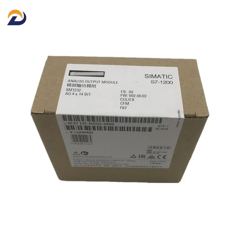 Original New Simatic S7-1200 Plc Module Analog Output Module 6es7232 ...