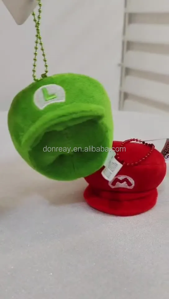 Super Mario Plush Hats Design Keychains Cute Anime Keychains| Alibaba.com
