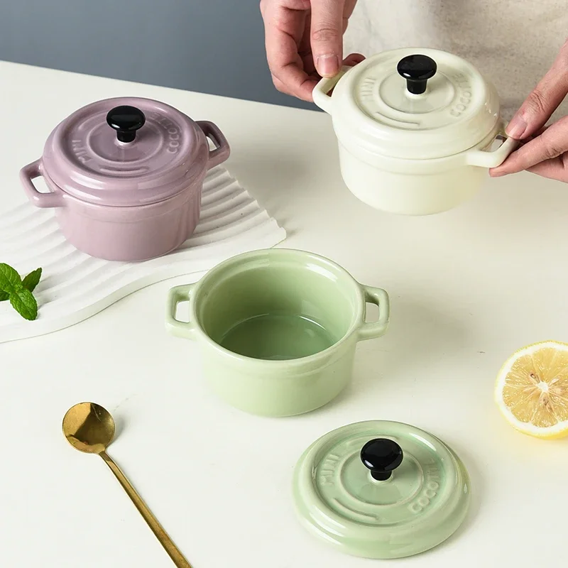 Kitchen Supplies Oven Nonstick Deep Serving Ceramic Bakeware Cute ...