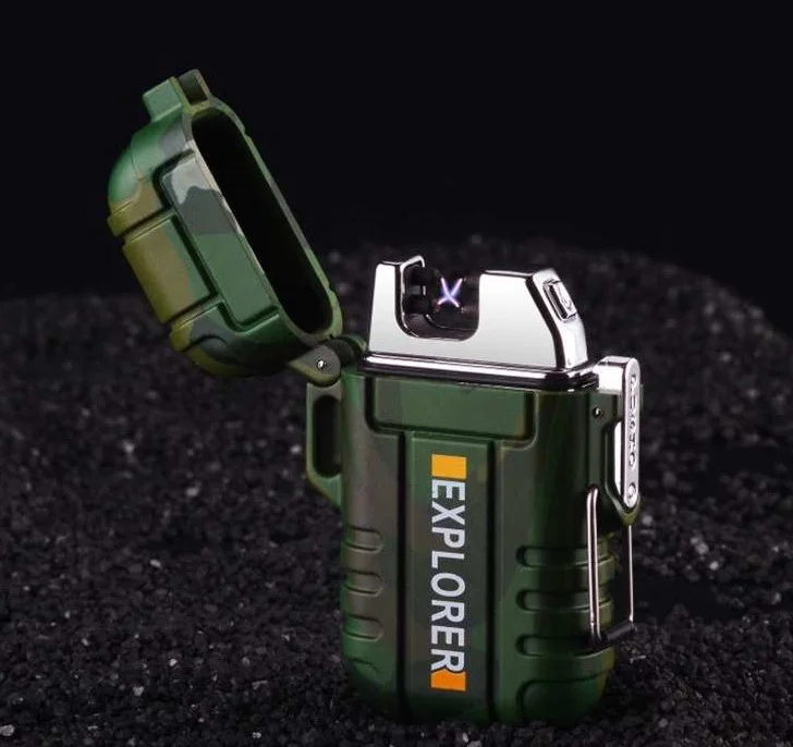 Explorer Waterproof Double Arc Cigarette Lighter Windproof Usb ...