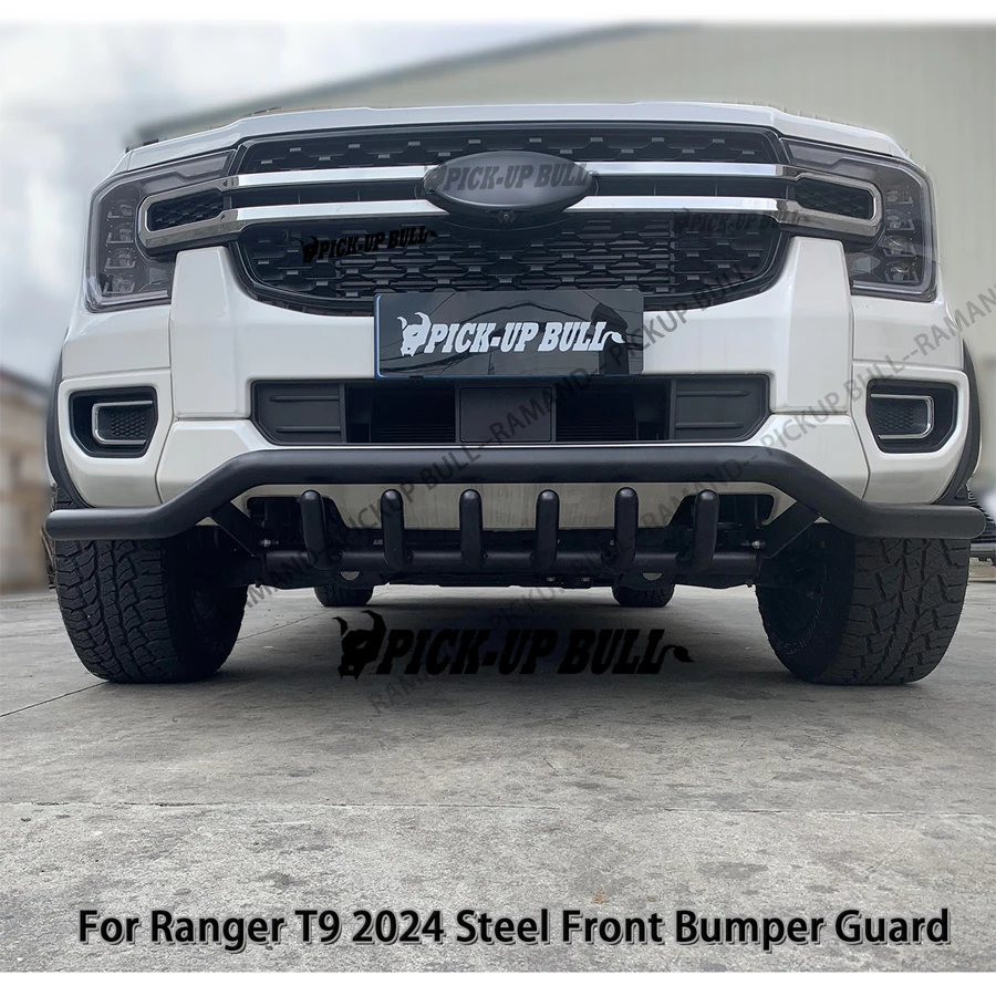 Car Black Steel Bull Bar for Ford Ranger T9 - Easy Installation ...