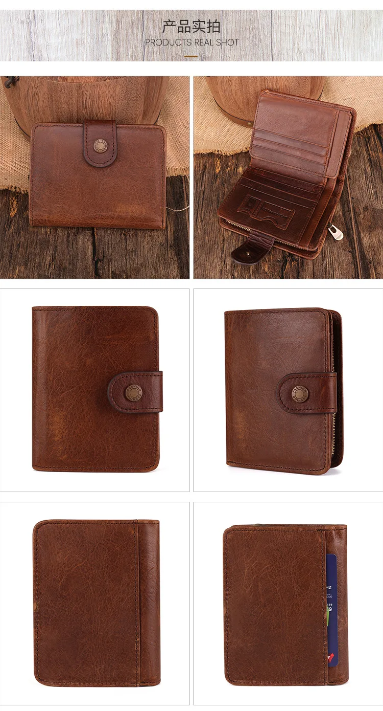 Guangzhou Factory Custom Luxury Trifold Wallets for Men