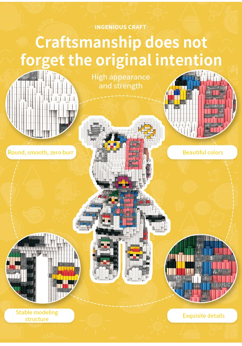 Wholesale Bear Building Blocks - Difficult Assembly Toys