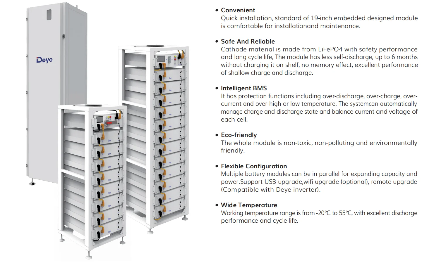 Deye ESS BOS-G Lifepo4 Battery Pack - 6000 Cycles Durability